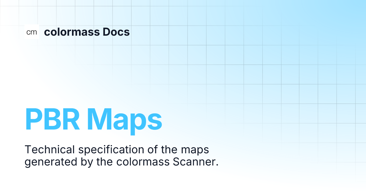 PBR Maps | colormass Docs
